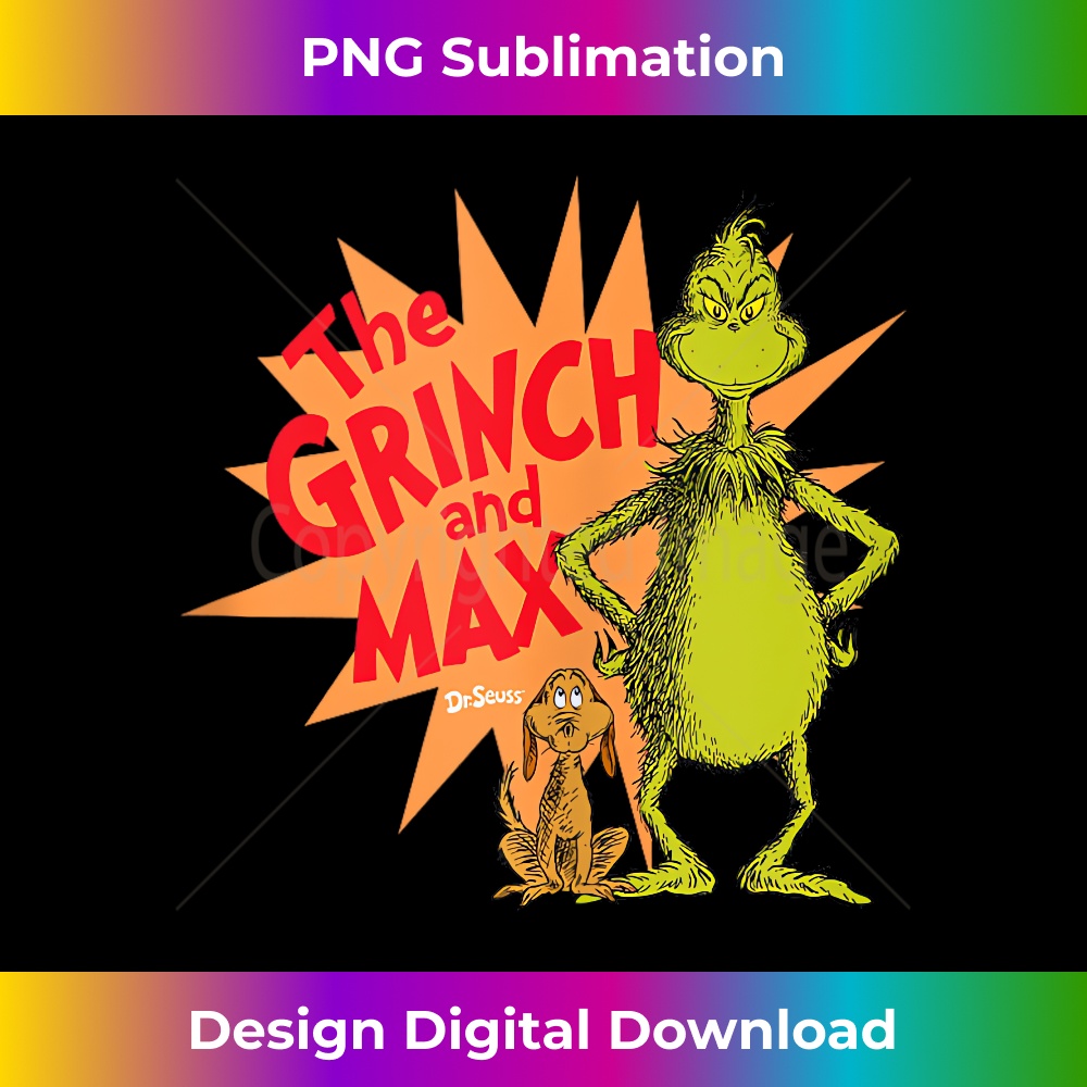 Dr. Seuss Grinch and Max Burst Tank - Deluxe PNG Sublimation - Inspire ...