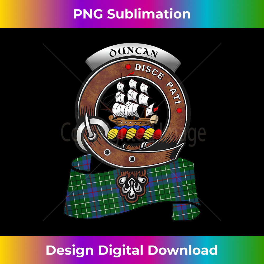 Duncan Clan Badge & Tartan Tank - Classic Sublimation PNG Fi - Inspire ...
