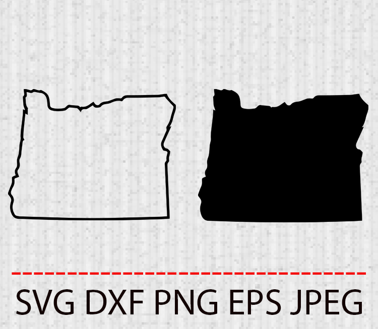Oregon Outline Svg | Inspire Uplift