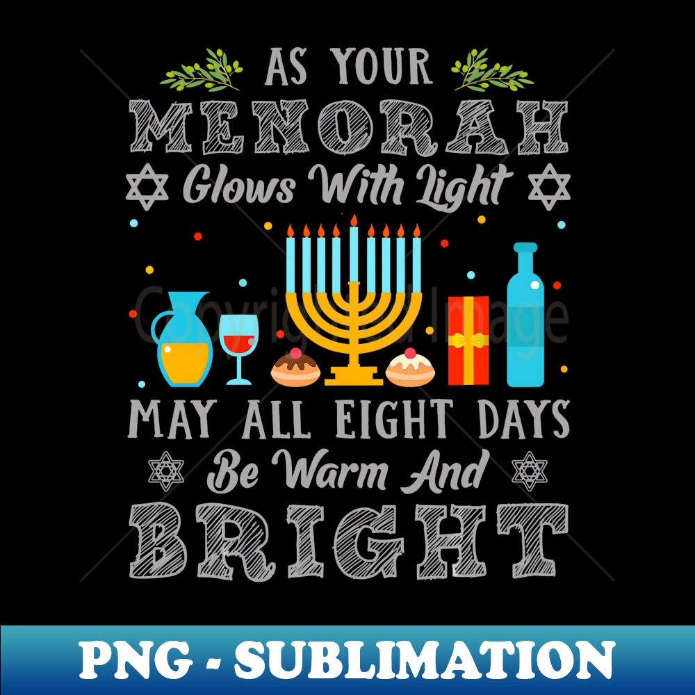 As Your Menorah Glows With Light Hanukkah Jewish Funny Xmas | Inspire ...
