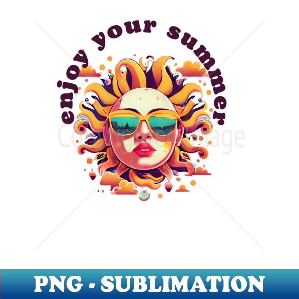 Enjoy your summer - High-Resolution PNG Sublimation File - V - Inspire ...