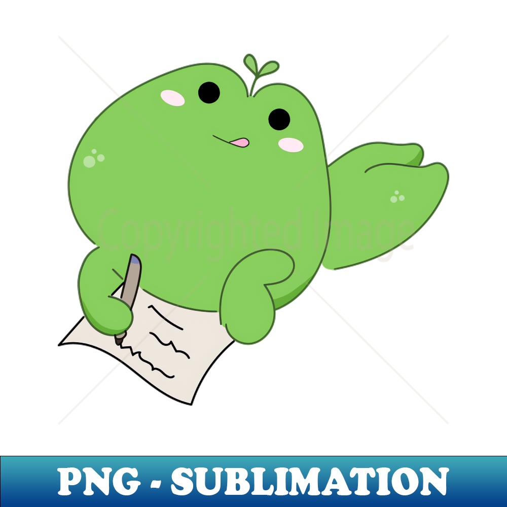 Frog writing a letter - High-Resolution PNG Sublimation File | Inspire ...