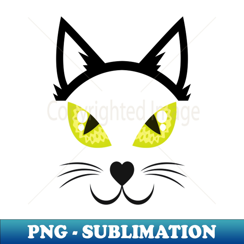 Feline face with a watchful expression - Trendy Sublimation | Inspire ...