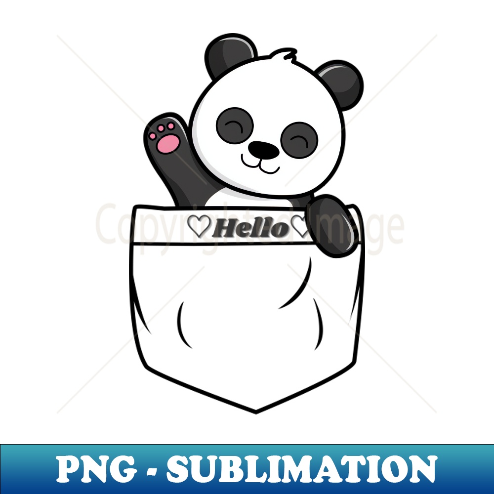 Cute panda popping out of the pocket - Modern Sublimation PN | Inspire ...
