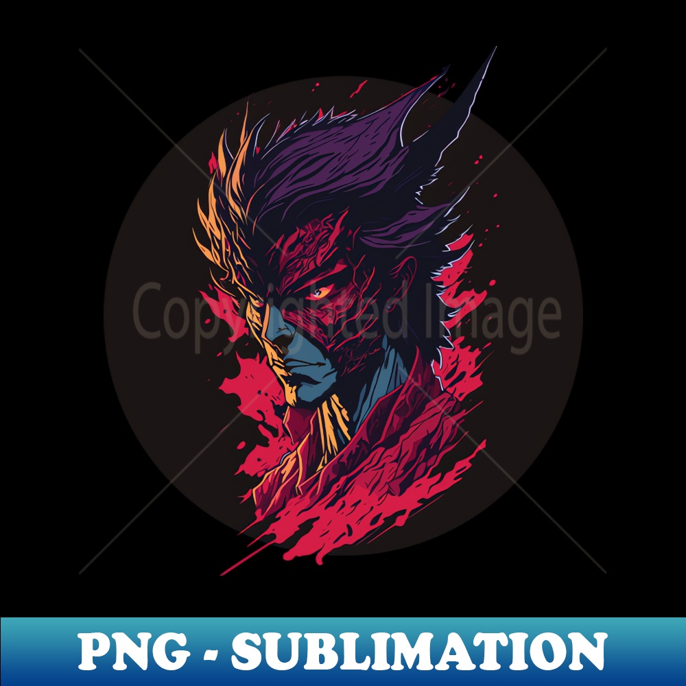 Masked Demon from the Shadows - Instant Sublimation Digital | Inspire ...