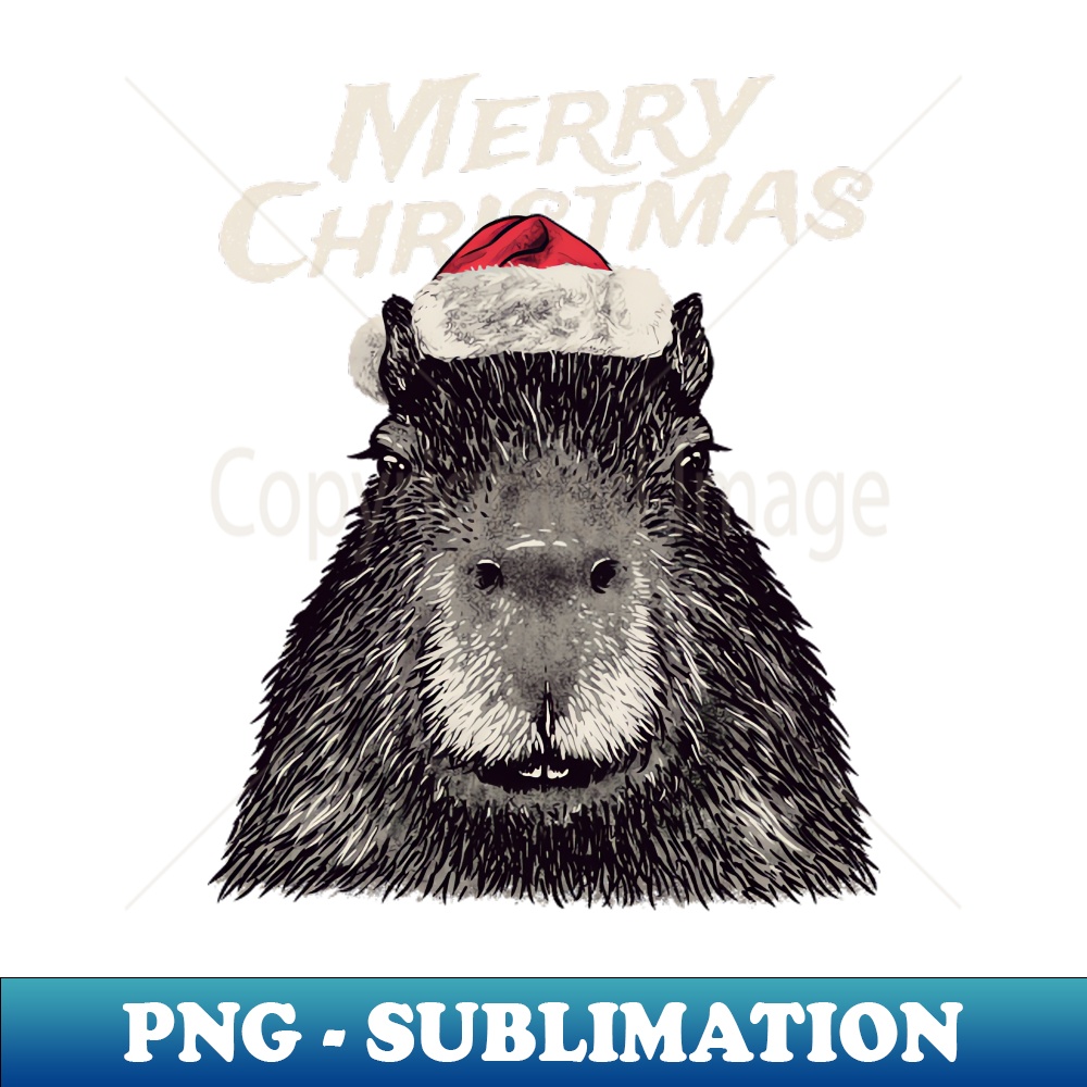 Christmas Capybara Merry Christmas Red Santa Hat - Exclusi | Inspire Uplift