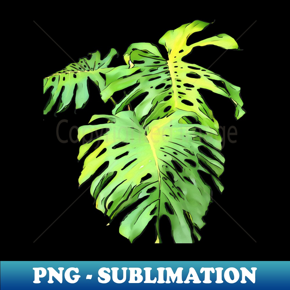 Monstera Leaves Artistic Vector Cut Out - Creative Sublimati - Inspire ...