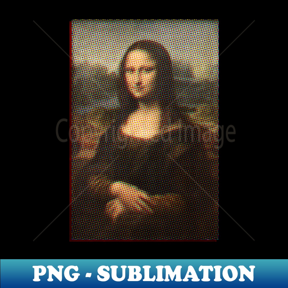 Mona Lisa Pop Art - Color - PNG Transparent Sublimation File | Inspire ...