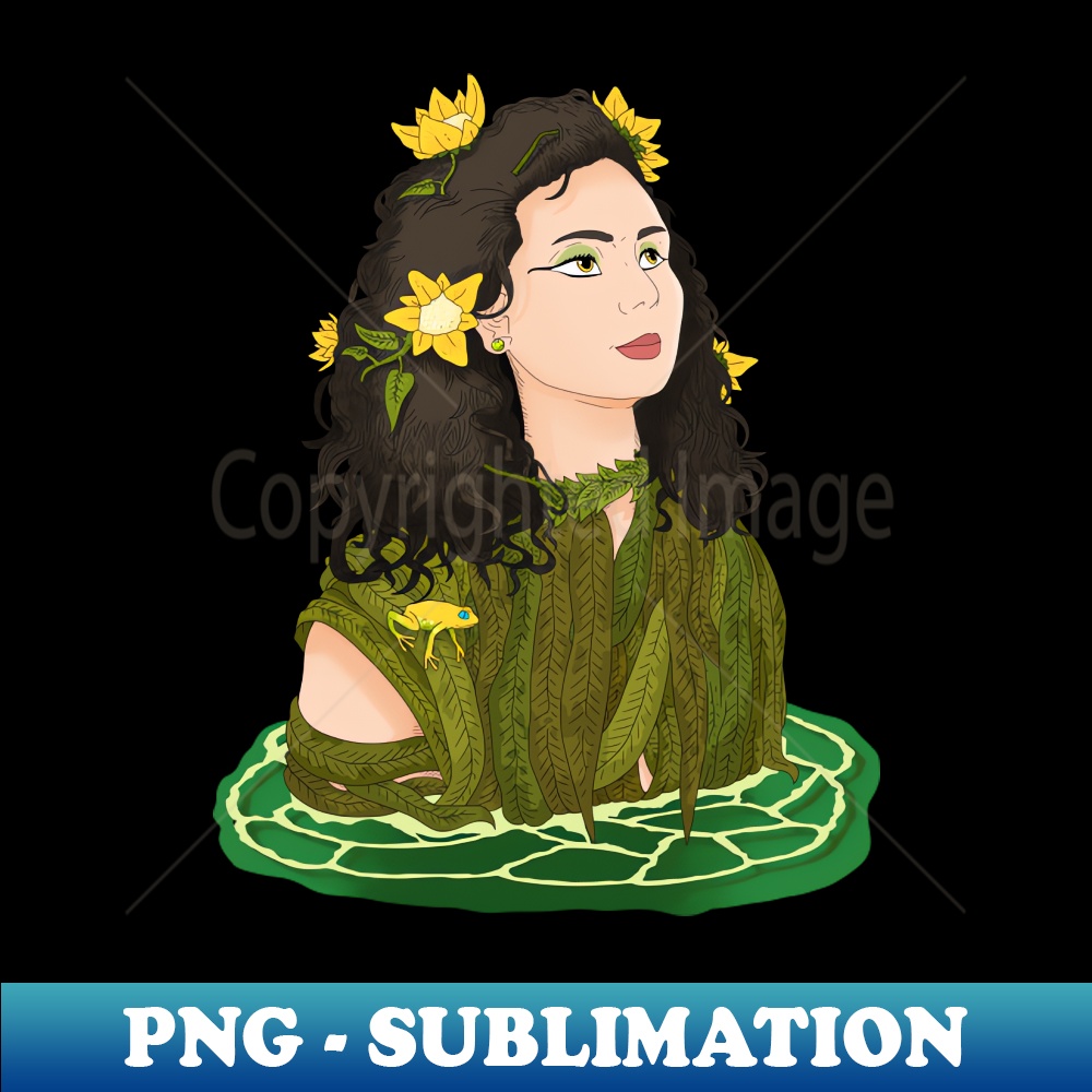 cute amazon mermaid with poison frog - Digital Sublimation D | Inspire ...
