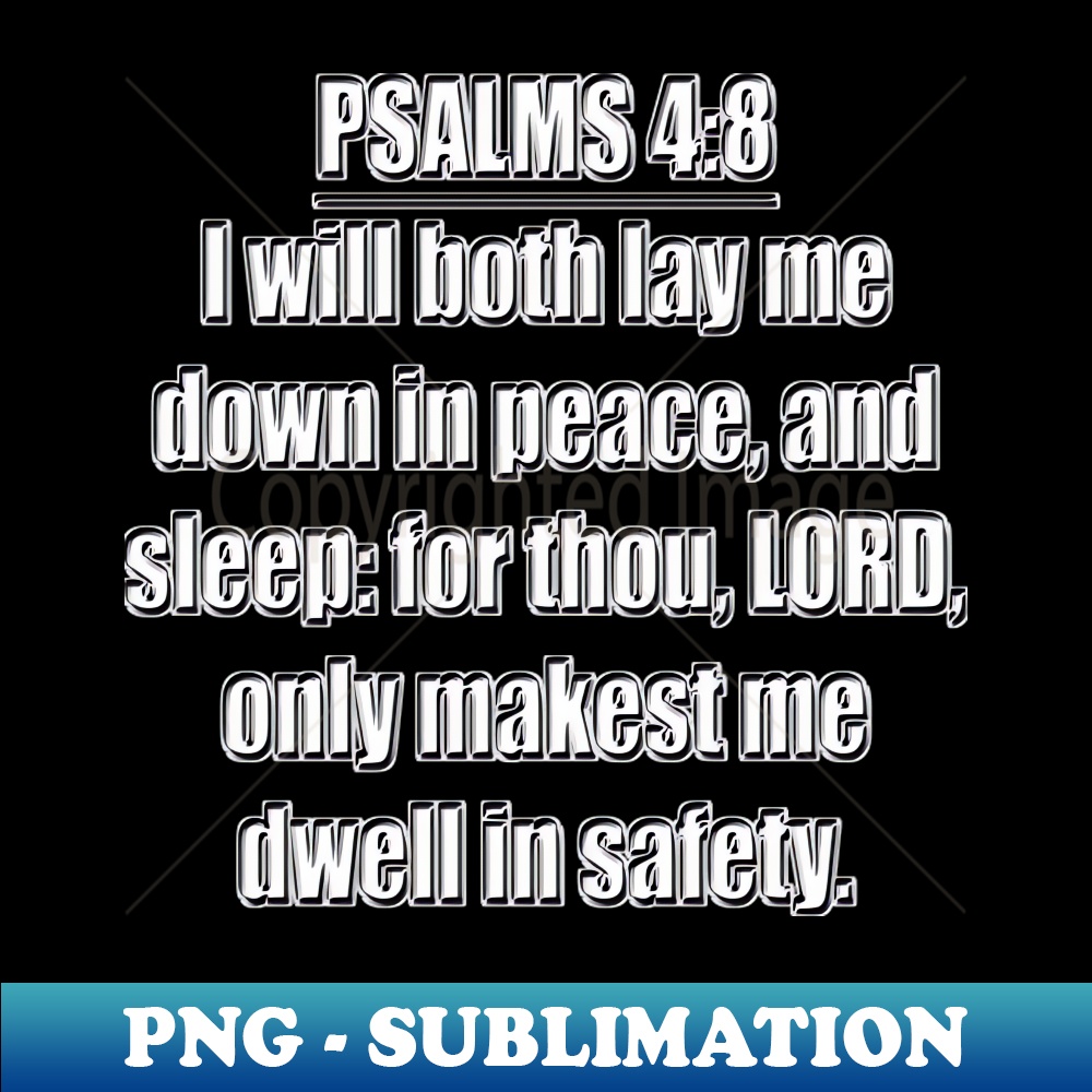 Psalm 48 - KJV - I will both lay me down in peace and sleep | Inspire ...