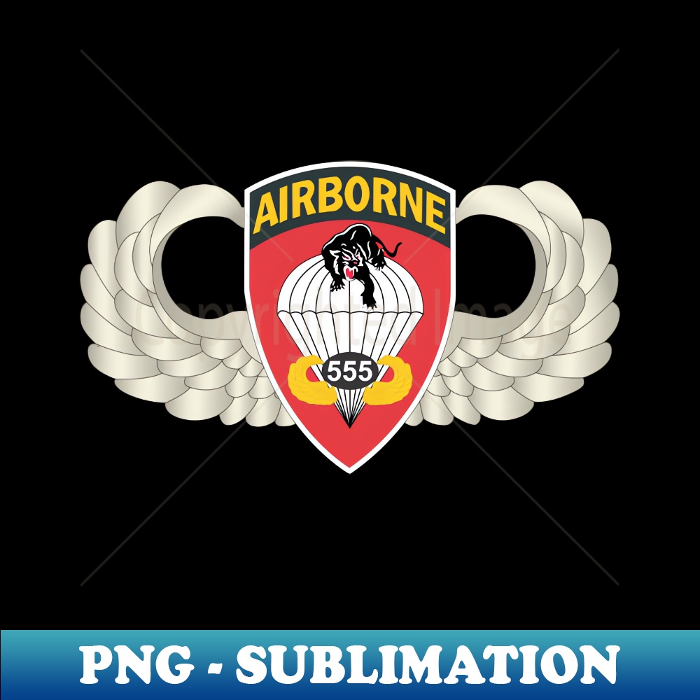 Airborne Badge - 555th Parachute Infantry Bn - SSI X 300 - P | Inspire ...