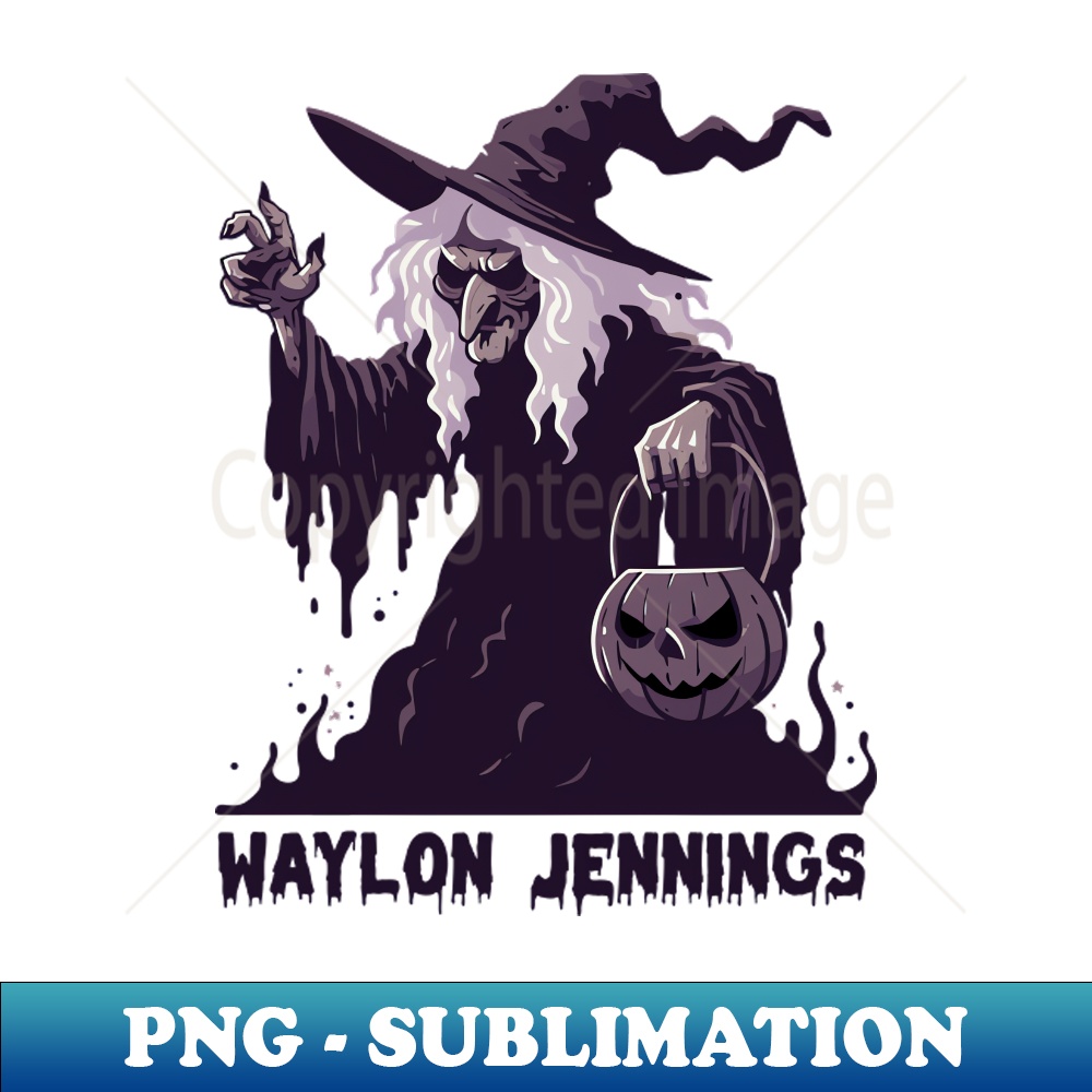 WAYLON JENNINGS IS WITCH - PNG Transparent Sublimation File | Inspire ...