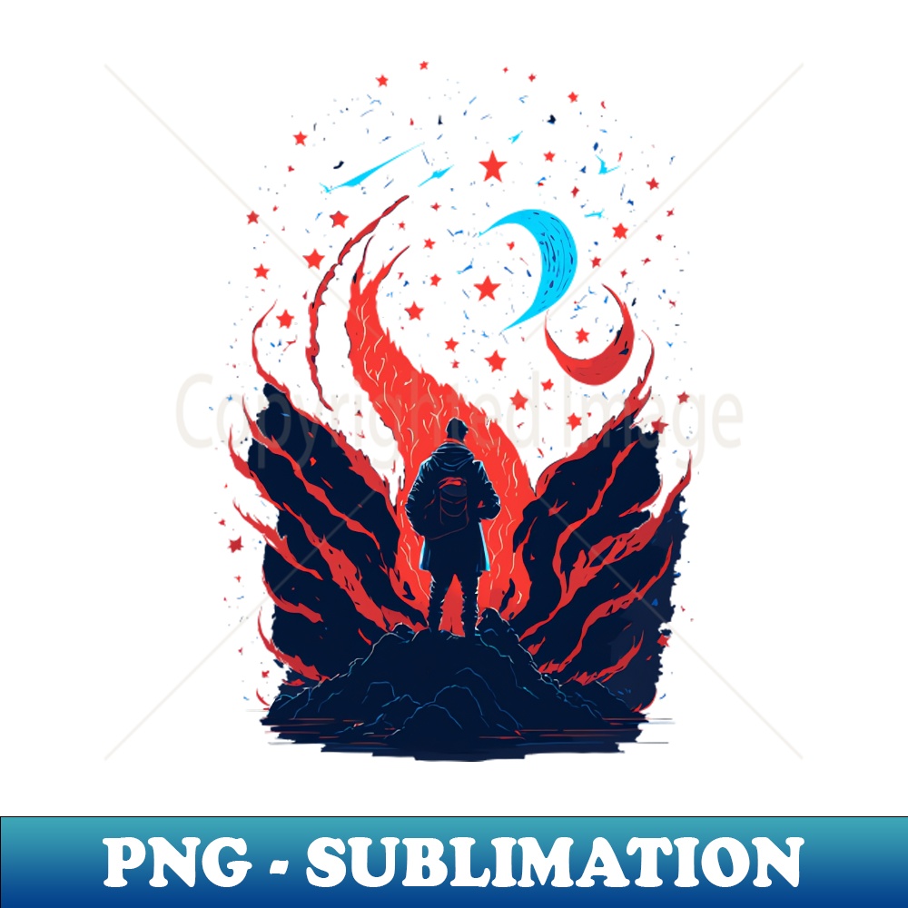 Dark Magic Splash Front-Facing Man Reading Book Star-Gazing | Inspire ...