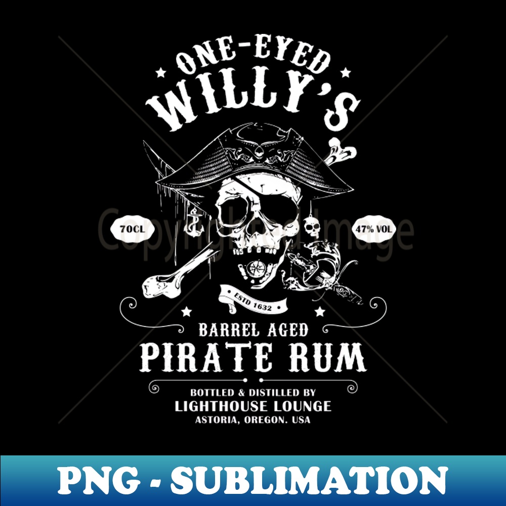 One-Eyed Willys Barrel Aged Pirate Rum - PNG Transparent Sub | Inspire ...