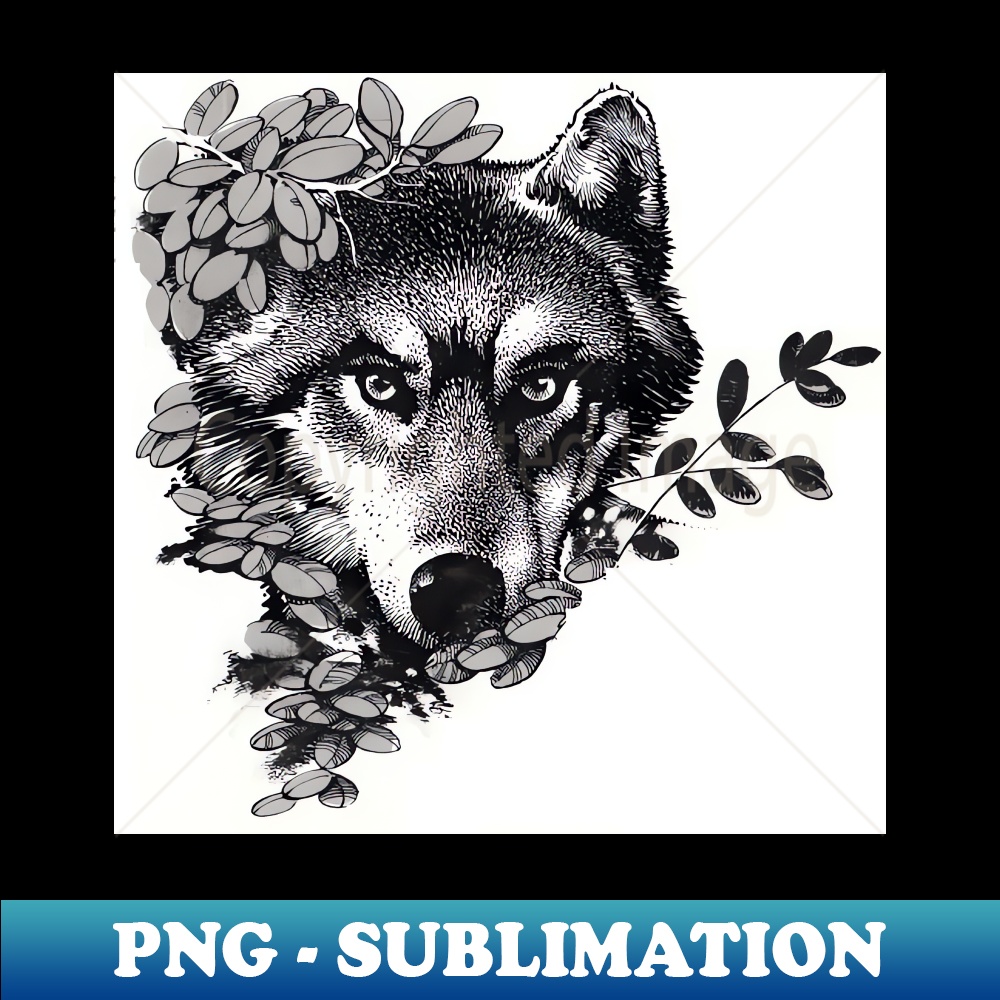 Wolf - PNG Transparent Digital Download File for Sublimation - Inspire ...