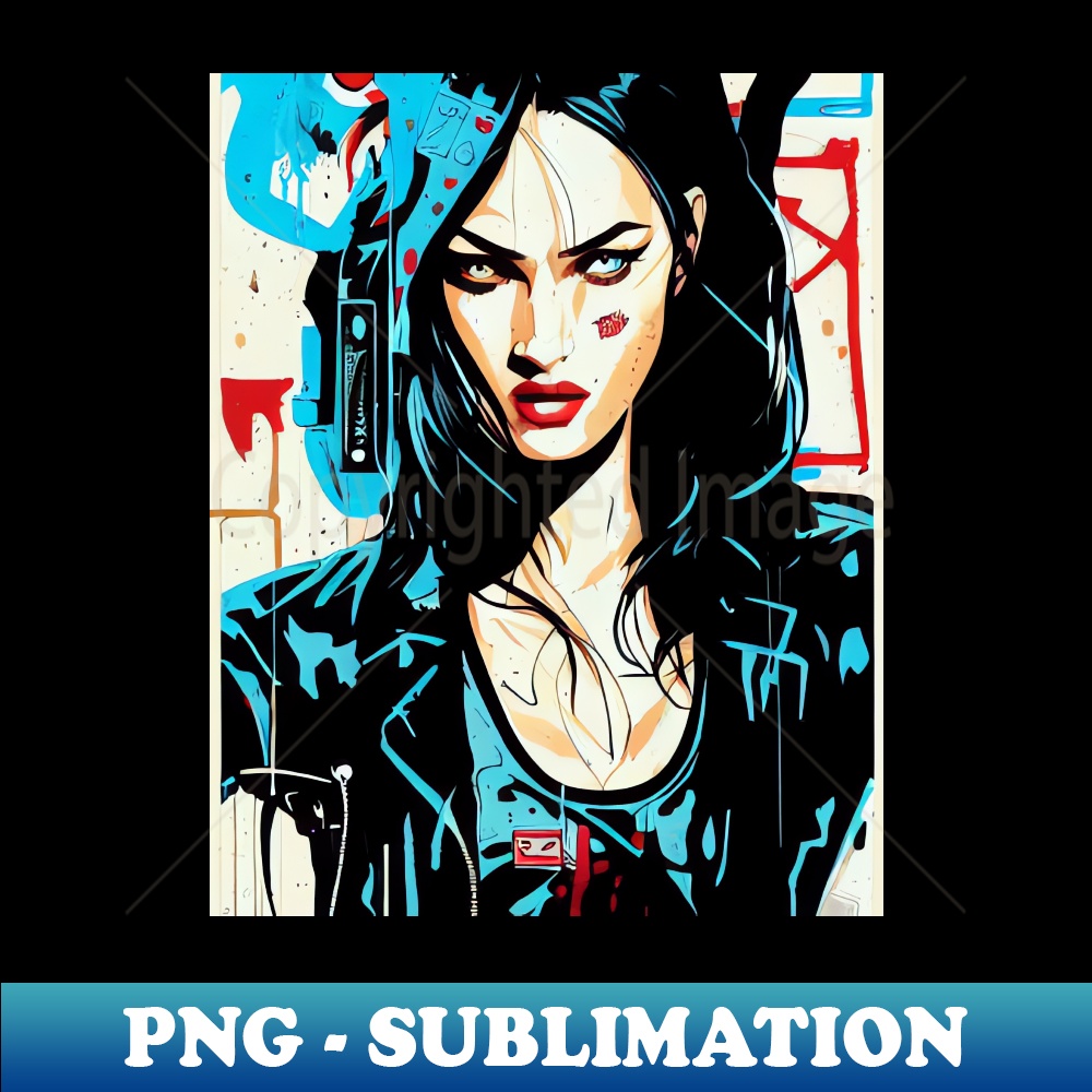 Megan Fox Comic Book Style Hero - Creative Sublimation PNG D | Inspire ...