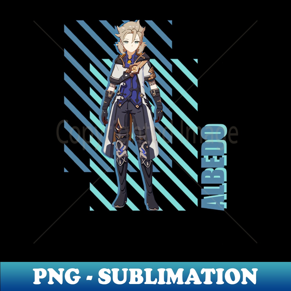 Genshin Impact Albedo - Special Edition Sublimation PNG File | Inspire ...