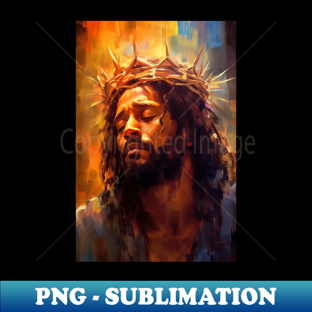 African American Art Jesus Christ - Vintage Sublimation PNG | Inspire ...