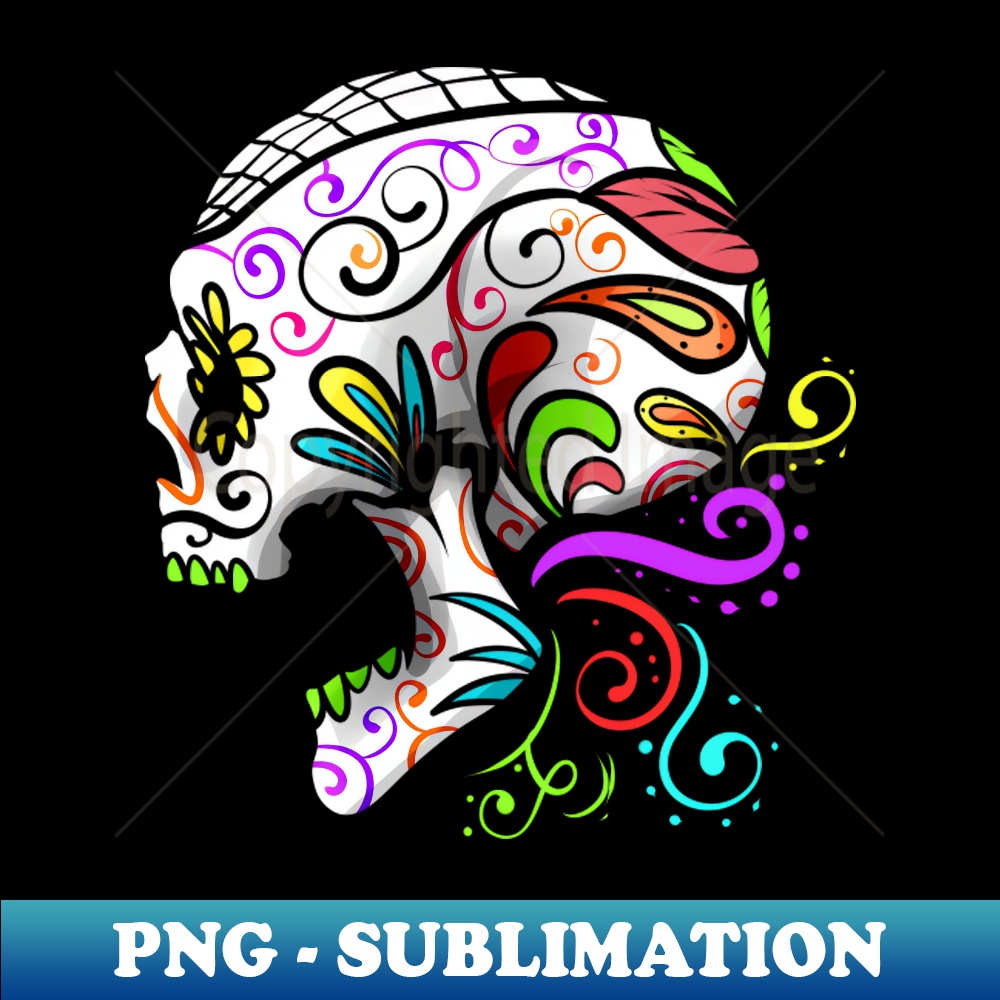 Painted Sugar Skull For Dia De Los Muertos Day Of The Dead - | Inspire ...