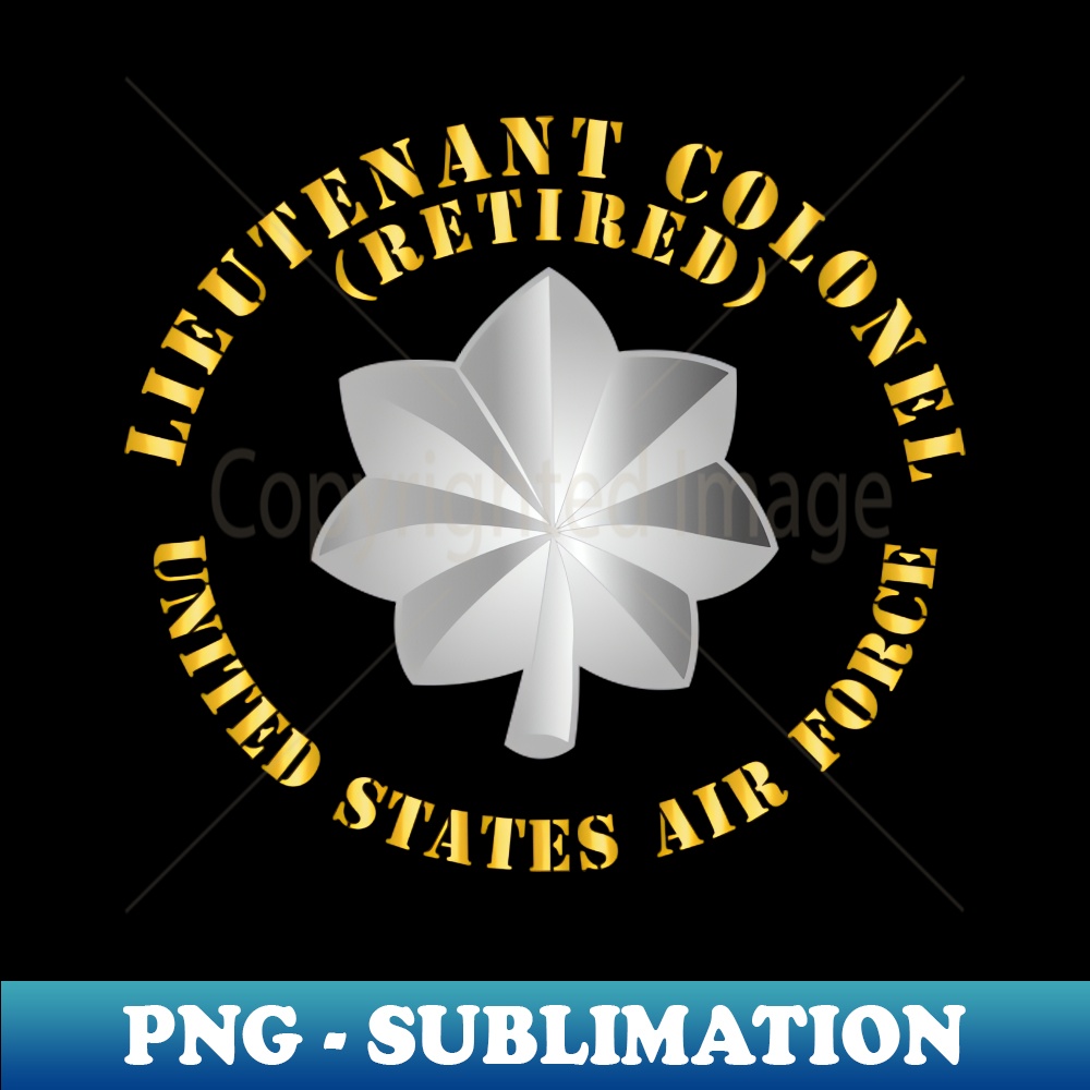 USAF - Lieutenant Colonel - Retired - Modern Sublimation PNG | Inspire ...