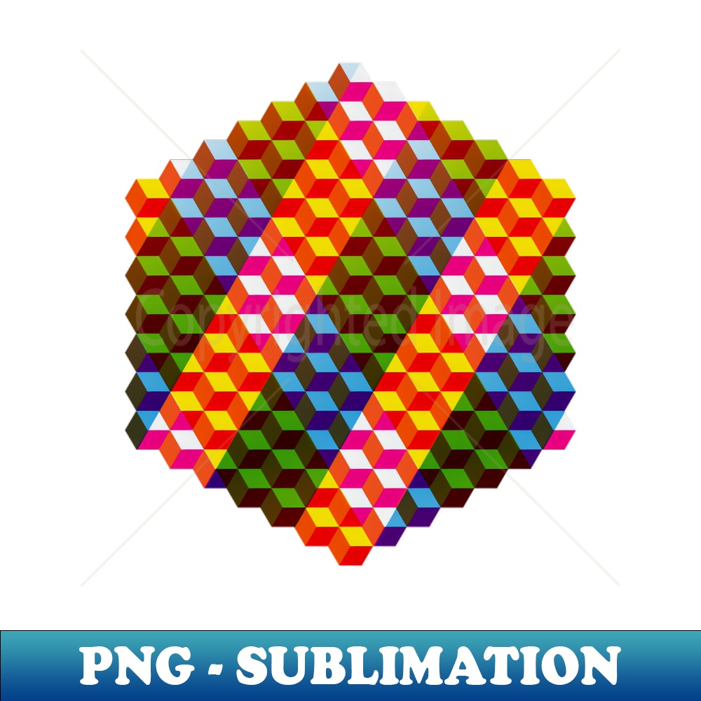 Shifting cubes - Signature Sublimation PNG File - Stunning S - Inspire Uplift
