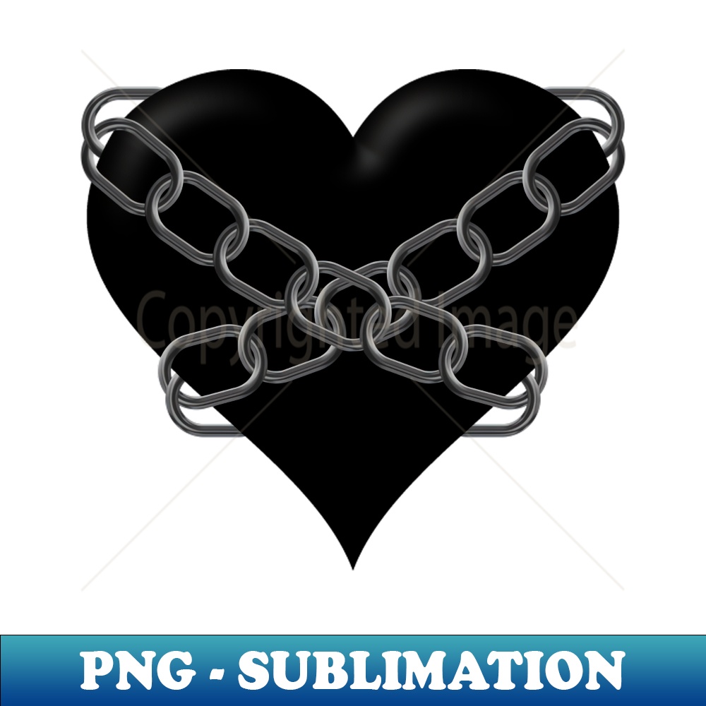 Chained Heart - Premium Sublimation Digital Download - Creat | Inspire Uplift