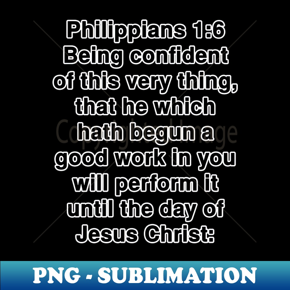 Philippians 16 King James Version KJV Bible Verse Typograph | Inspire ...