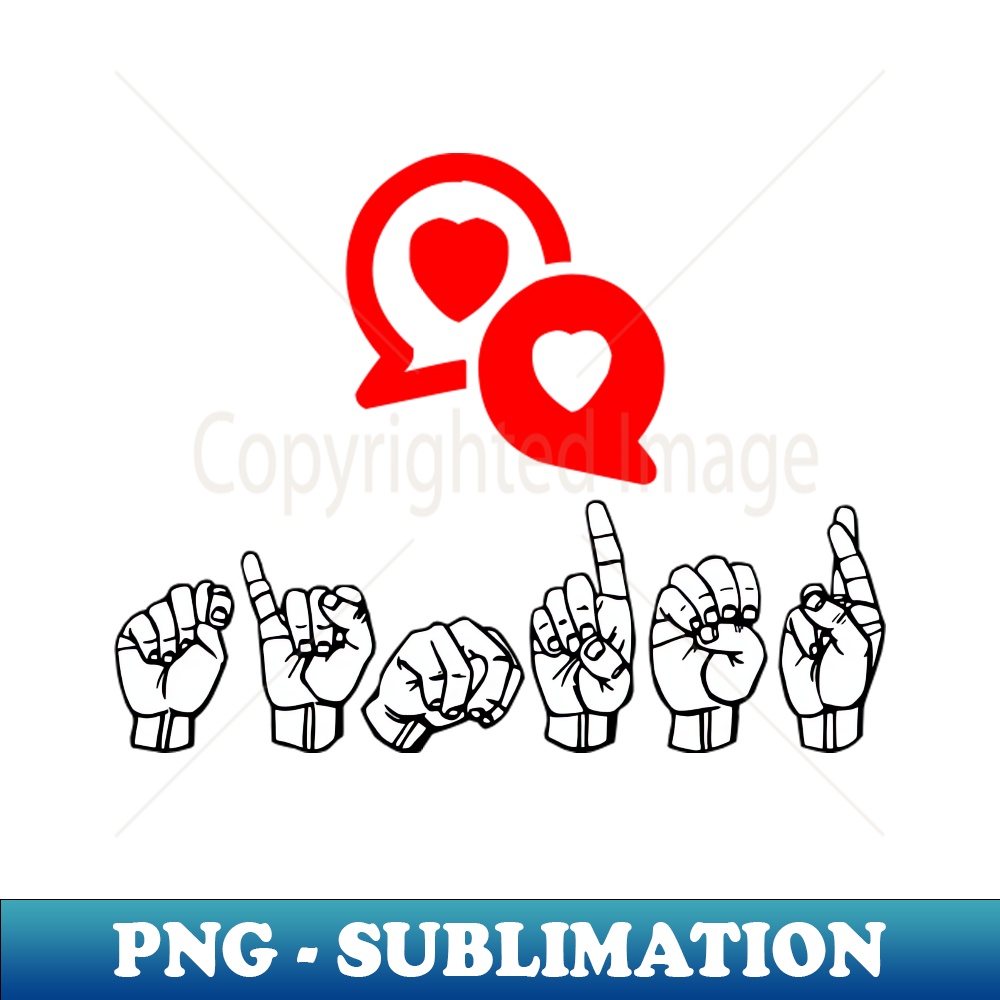 TINDER plus heart small messages ASL Sign Language Design - | Inspire ...