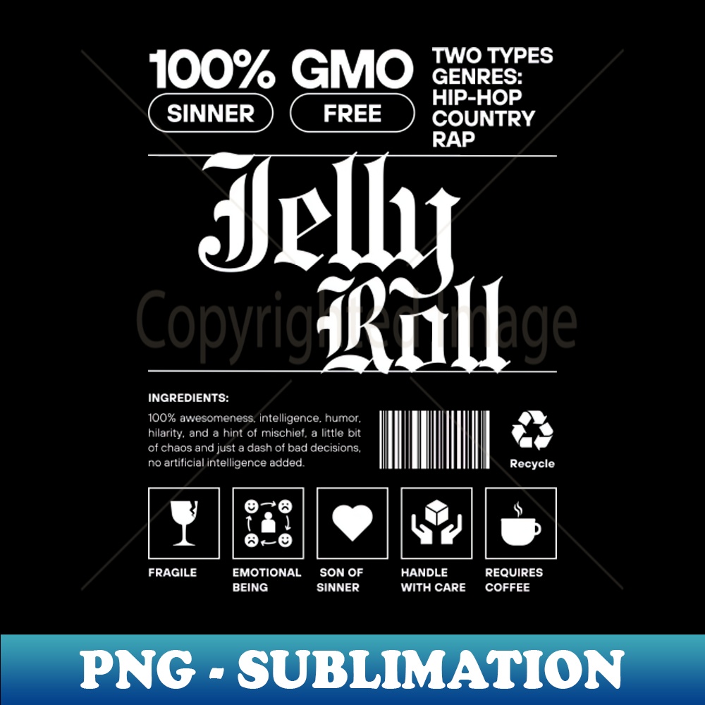 Jelly Roll American Rapper - Stylish Sublimation Digital Dow | Inspire ...