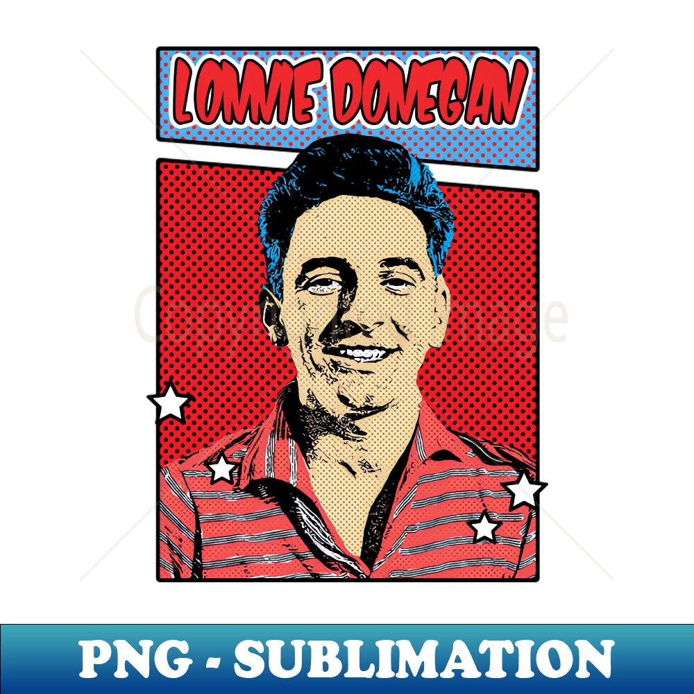 Lonnie Donegan Pop Art Comic Style - PNG Transparent Sublima | Inspire ...