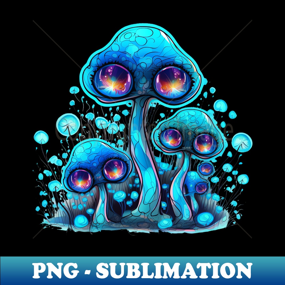 Neon Blooms Electric Blue - Vintage Sublimation PNG Download | Inspire ...