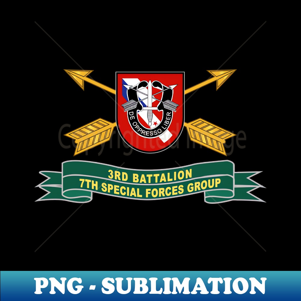 3rd Battalion 7th Special Forces Group - 2 Rows - Flash w Br | Inspire ...