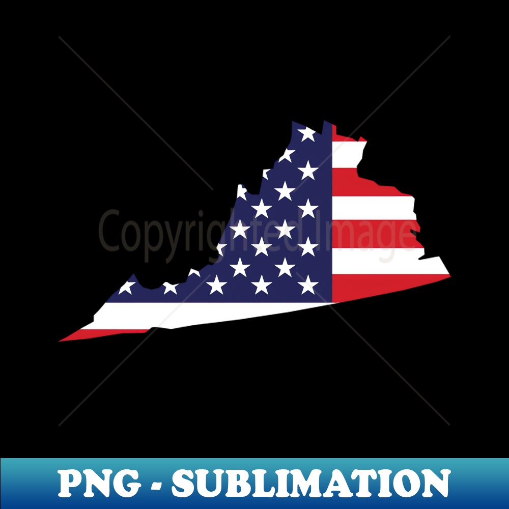 Virginia State Shaped Flag Background - Premium PNG Sublimat | Inspire ...