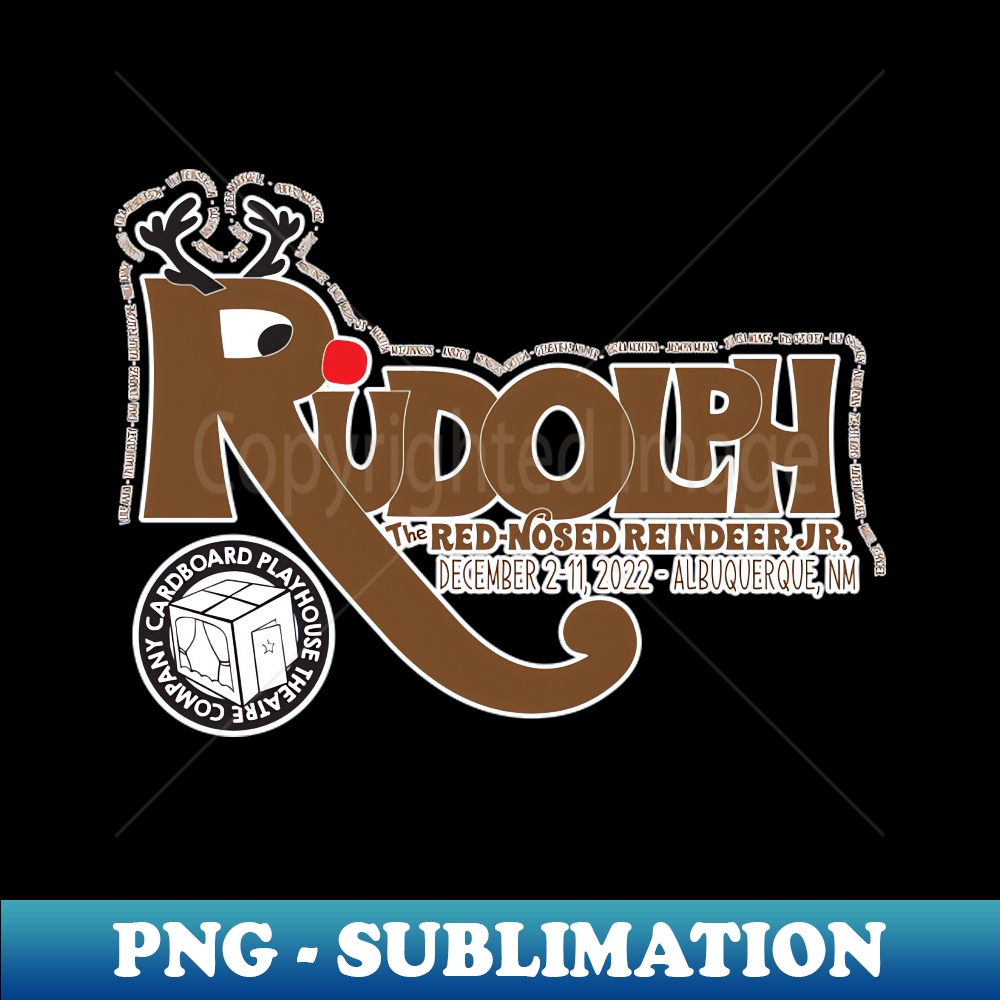 Rudolph The Red-Nosed Reindeer Jr - Unique Sublimation PNG D | Inspire ...