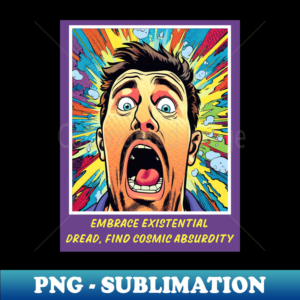 Embrace existential dread find cosmic absurdity Pop art comi | Inspire ...