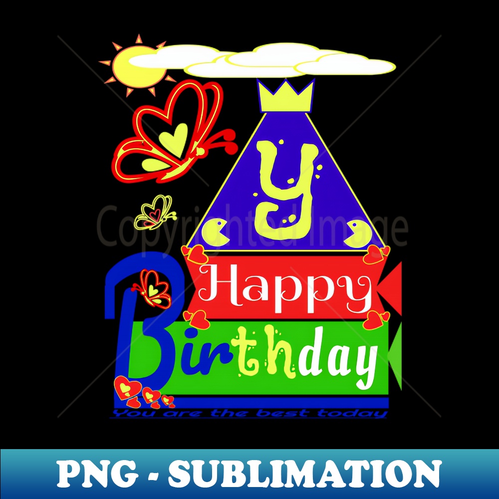Happy Birthday Alphabet Letter Y You are the best today - | Inspire Uplift