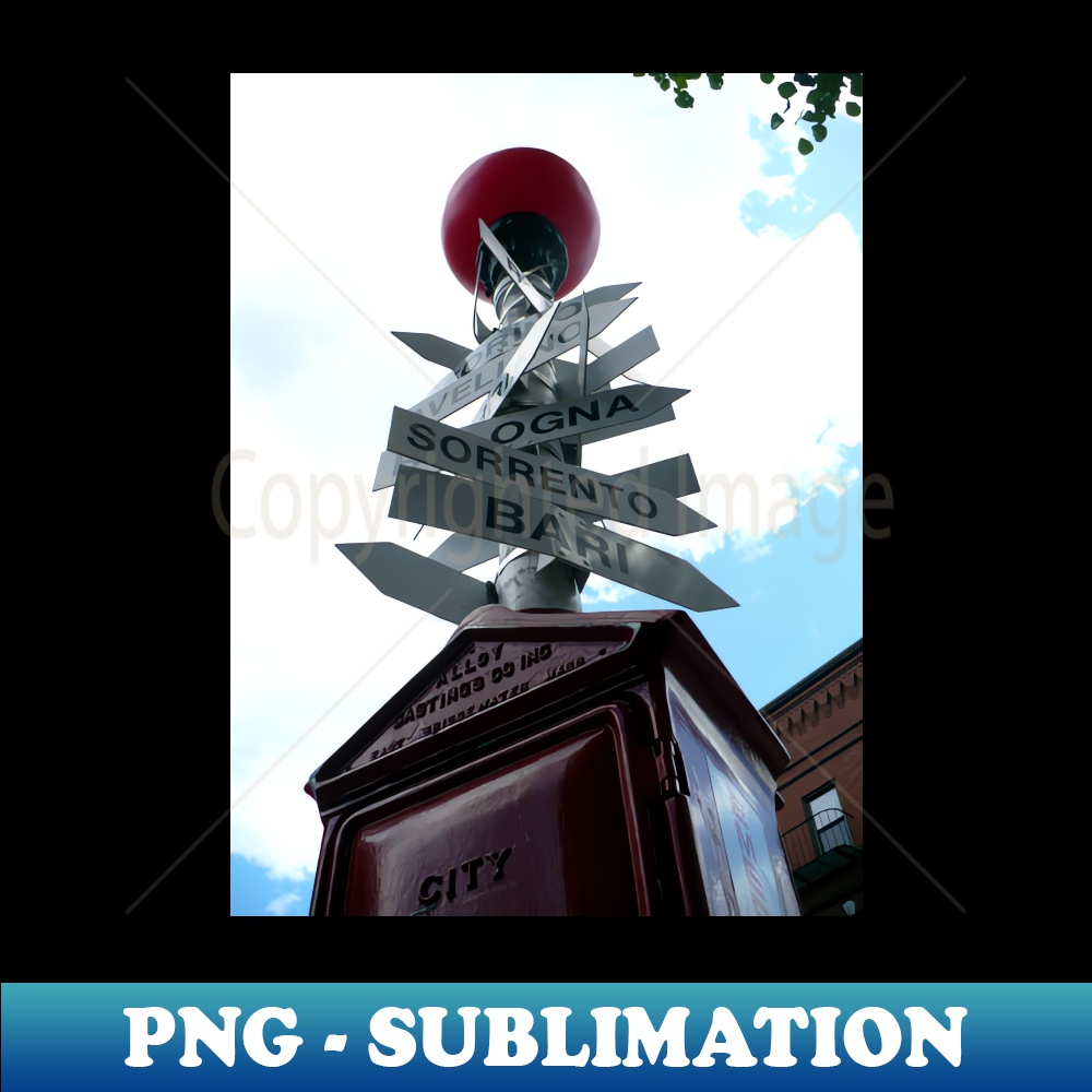 Iconic North End Signpost - Special Edition Sublimation PNG | Inspire ...