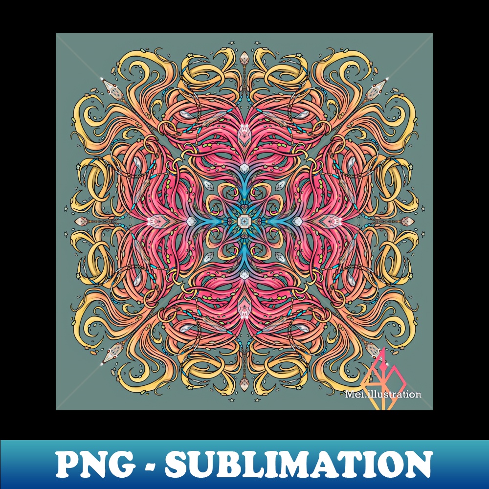 hair mandala design - PNG Sublimation Digital Download - Def | Inspire ...