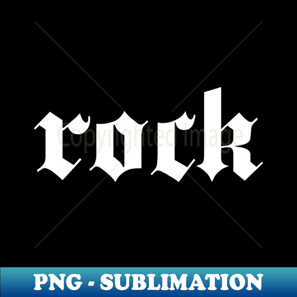 rock gothic typography - PNG Transparent Sublimation Design | Inspire ...