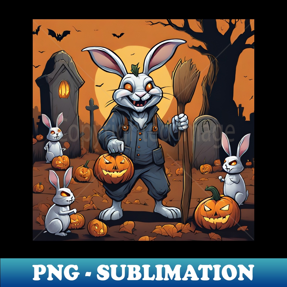 Halloween Rabbit - Premium Sublimation Digital Download - Cr | Inspire ...