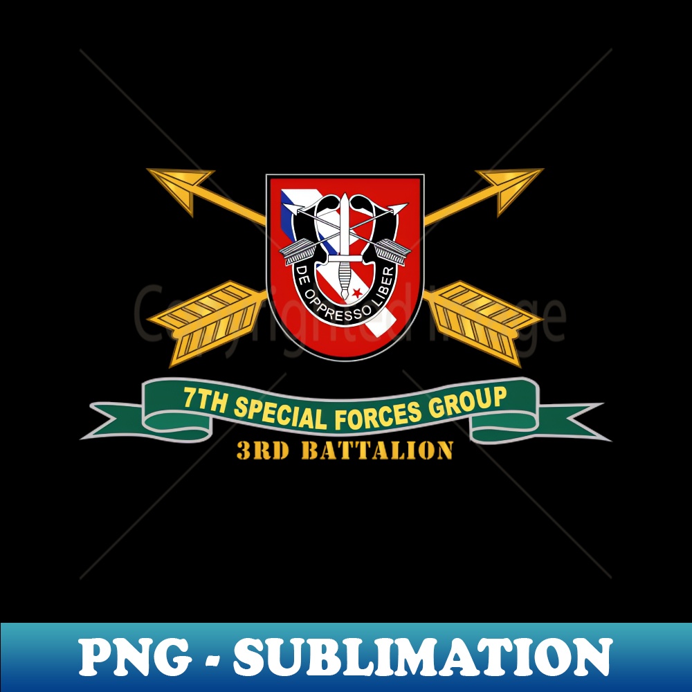 3rd Battalion 7th Special Forces Group - Flash w Br - Ribbon | Inspire ...