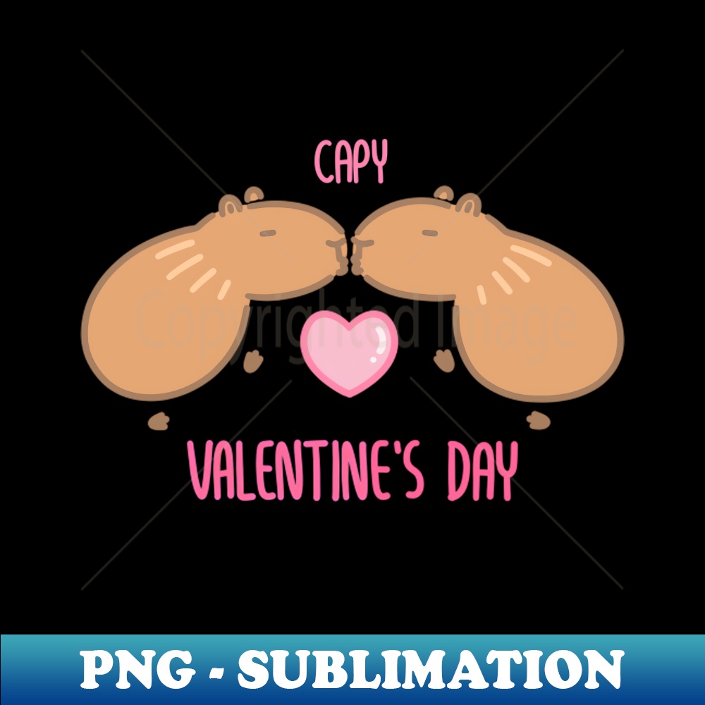 Capybara Couple in Love Kissing on Valentines Day - Aestheti | Inspire ...