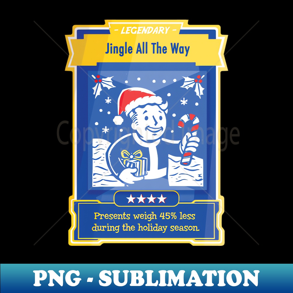 Fallout Christmas Perk Card - PNG Transparent Sublimation De | Inspire ...