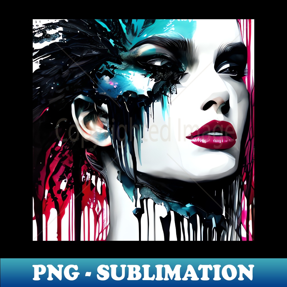 Woman paint drip effect - Stylish Sublimation Digital Downlo | Inspire ...