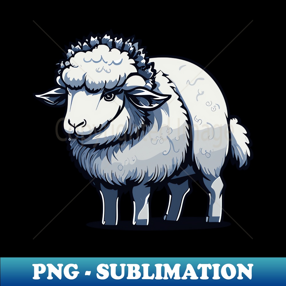 Cute Manga Sheep and Ram Japanese-Style Illustration with Wh | Inspire ...