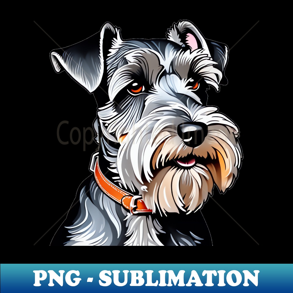 Miniature Schnauzer - PNG Transparent Sublimation File - Cre - Inspire ...