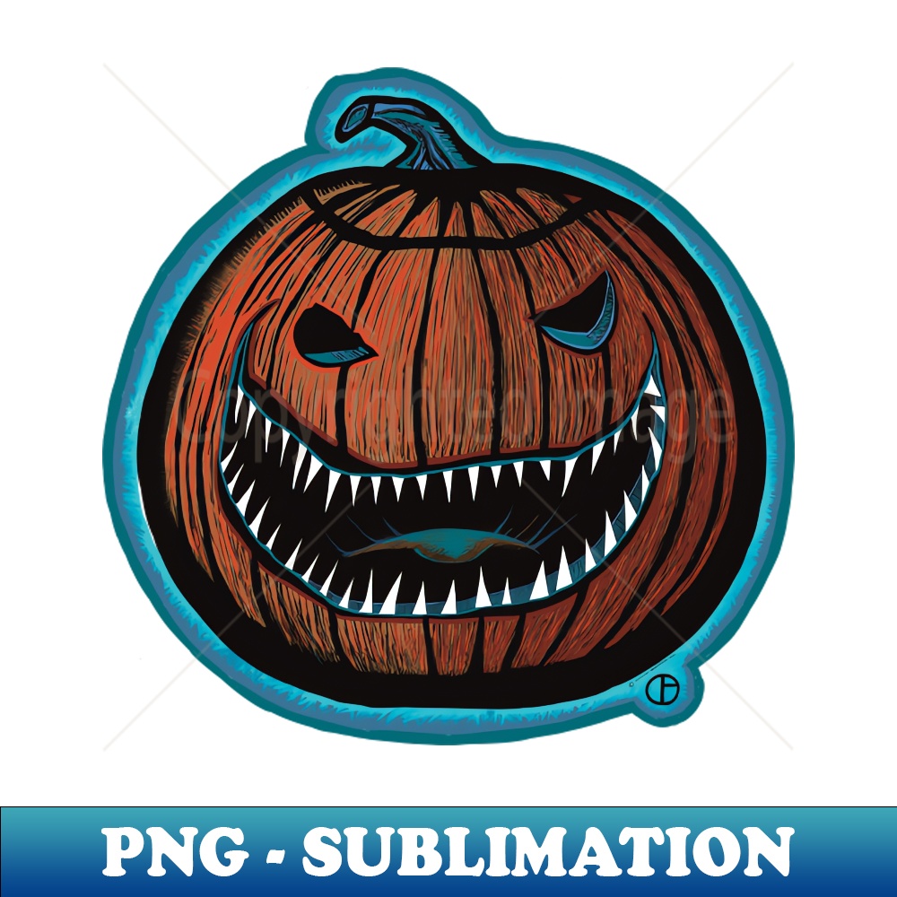 Scary Pumpkin - PNG Transparent Sublimation File - Unlock Vi | Inspire ...