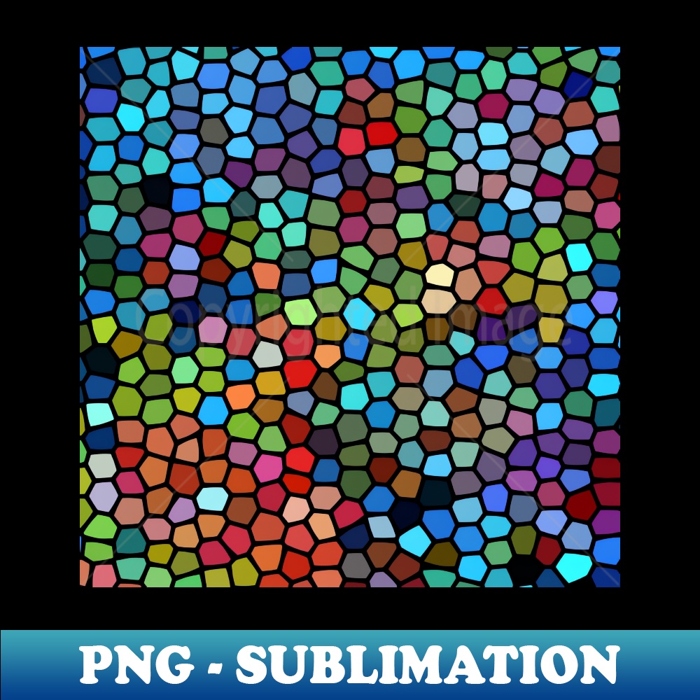 Colorful Stain Glass Design - Stylish Sublimation Digital Do | Inspire ...