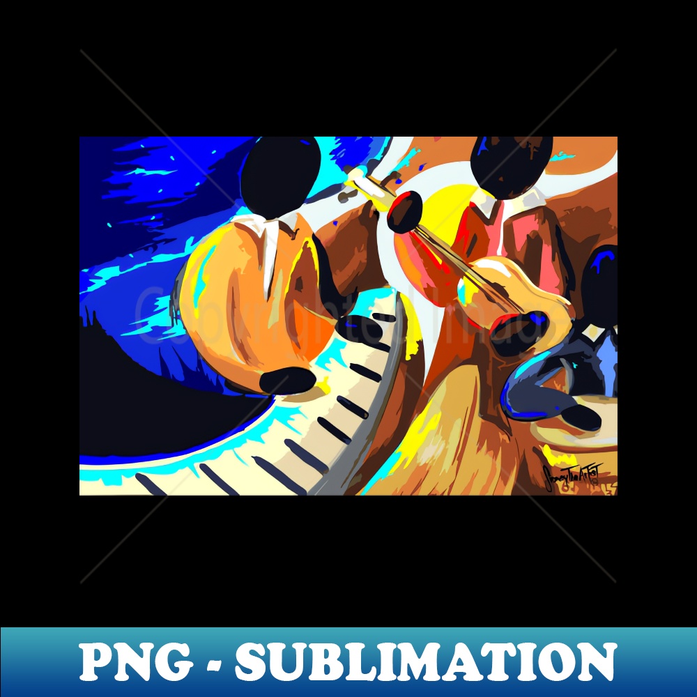 Abstract music art jazz print jamaican - PNG Transparent Su - Inspire ...