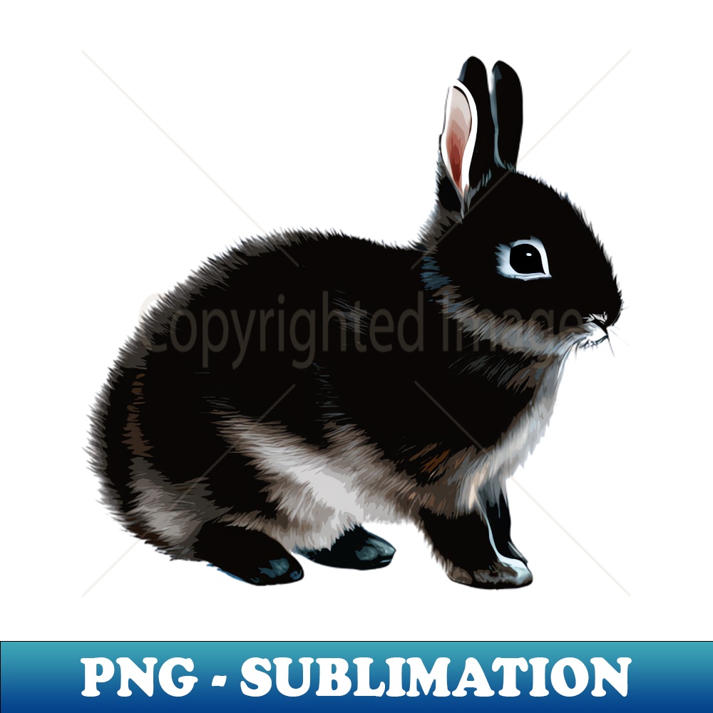 Black Otter Netherland Dwarf Rabbit Bunny - PNG Transparent | Inspire ...